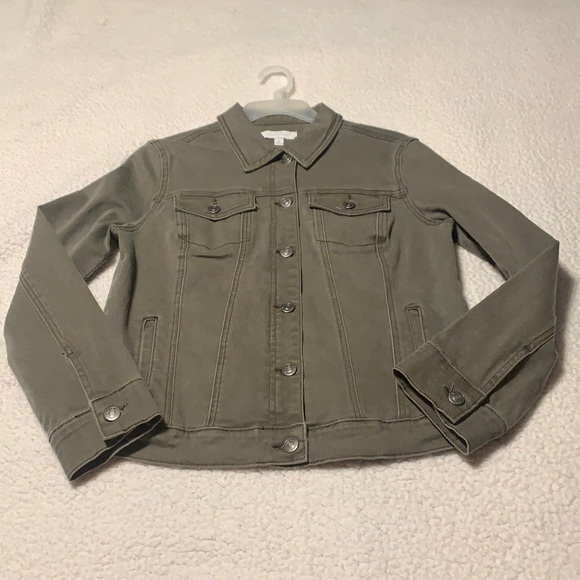 new directions | Jackets & Coats | New Directions Army Green Denim ...